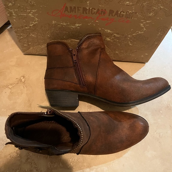 American Rag | Shoes | American Rag Womens Brown Black Ankle Booties ...